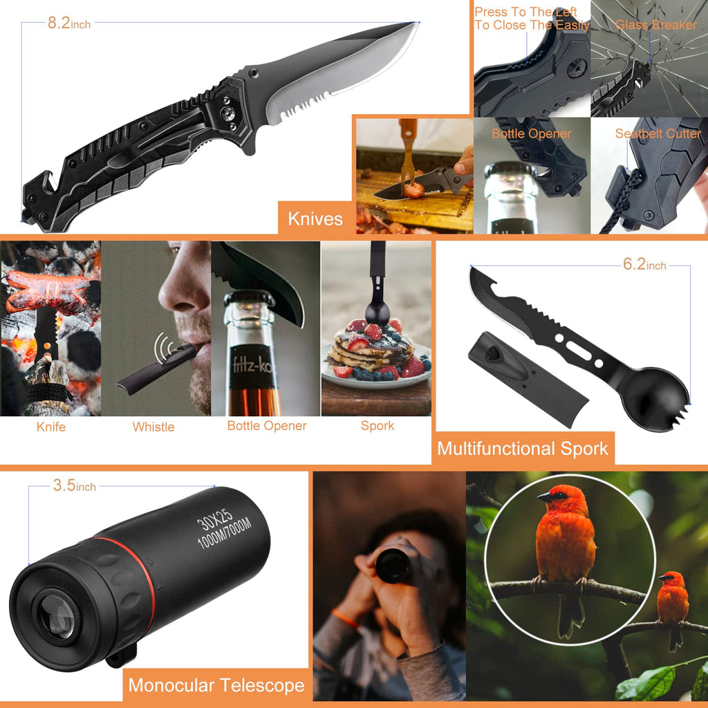 34-in-1 Emergency Tactical Survival Kit – Invest in Survival